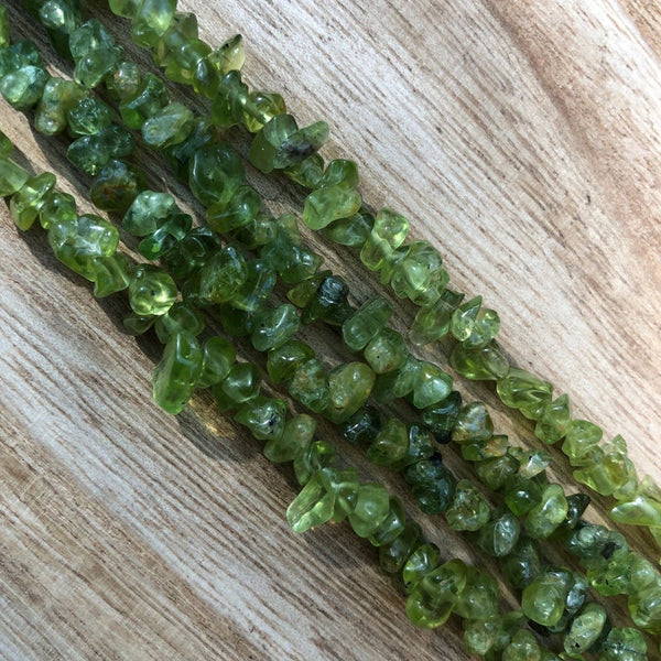 Natural Peridot Beads Peridot Chips Smooth Beads Peridot Stone Beads Triveni Crafts